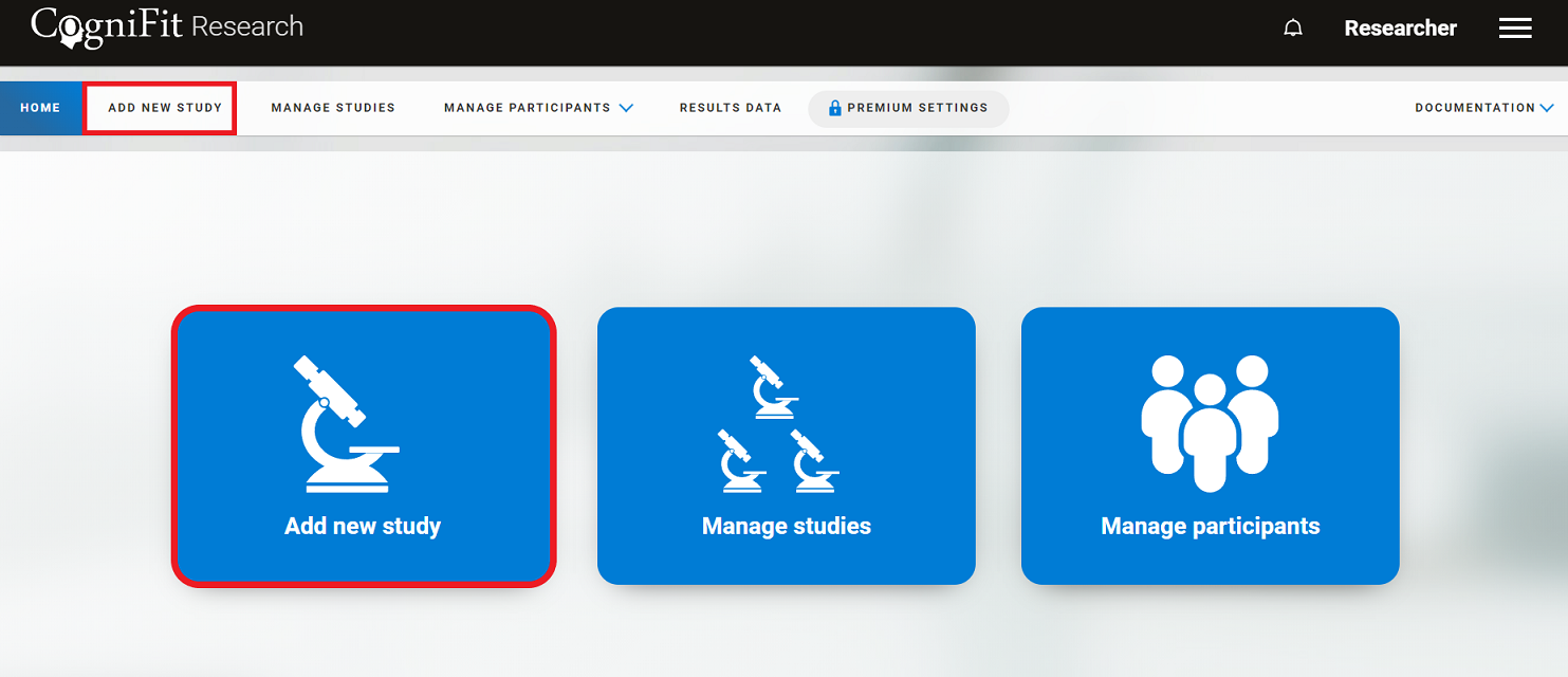 How to create a study