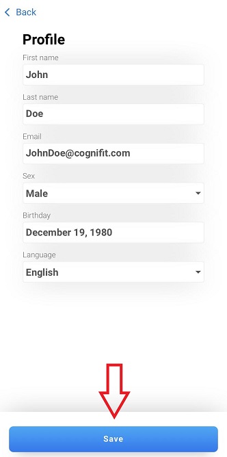 How to access my profile page?